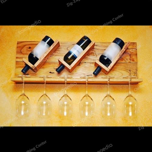 Jual RAK BOTOL WINE DAN GELAS KAYU JATI BELANDA - Kab. Kudus - Zig-Zag ...