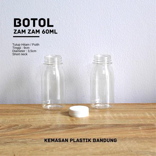 Jual Botol plastik zam zam 60ml pet murah (botol + tutup) - Kota ...