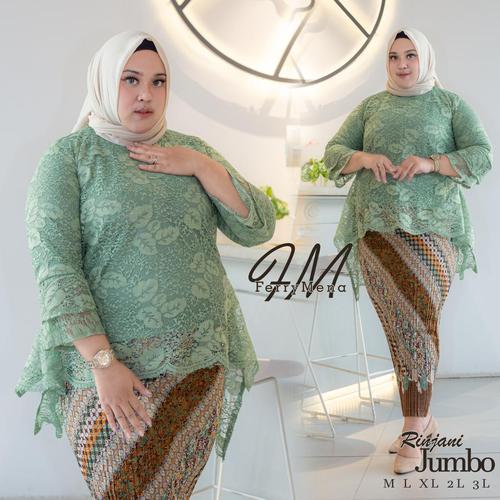 Jual rinjani brokat jumbo ld 130 cm / kebaya modern jumbo/kebaya jumbo ...
