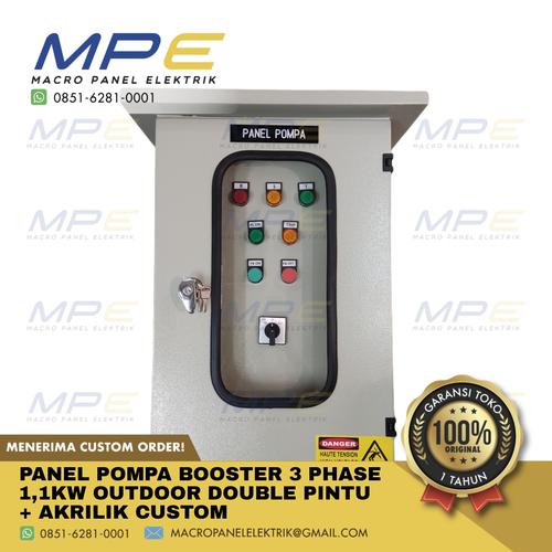 Jual Panel Pompa Booster Outdoor 3 Phase 1,1 kW Double Pintu Akrilik ...
