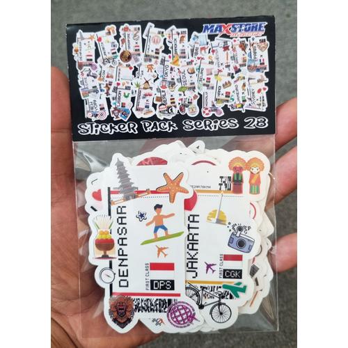Jual sticker koper / sticker pack koper / luggage tag / rimowa sticker ...