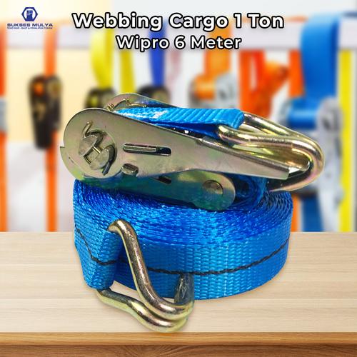 Jual WIPRO Webbing Cargo Lashing 1 Ton 6 Meter Tali Nylon Pengikat ...