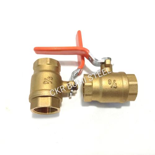 Jual BALL VALVE 3/4" INCH KUNINGAN / STOP KRAN 3/4" INCH KUNINGAN - Kab ...