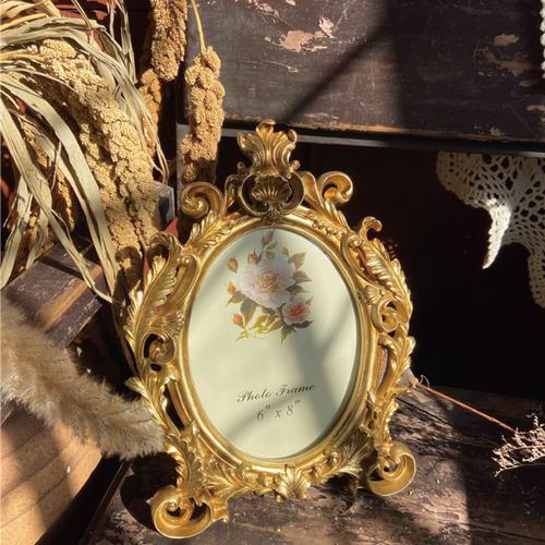 Jual Bingkai Foto Frame Foto Vintage Retro Baroque Gold Picture Frame ...
