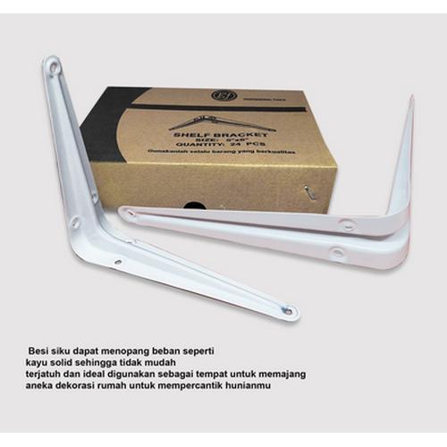 Jual Holder Siku Besi Penyangga Penahan Rakk Rack Papan Kayu Dinding ...