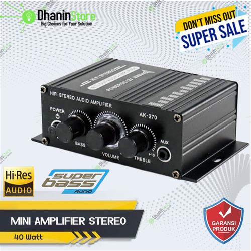 Promo Power Amplifier Mobil Mini Class D Hifi Stereo Super Bass 12 Volt ...