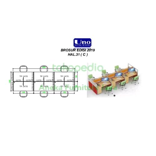 Jual Partisi Meja Kantor/Workstation UNO HAL. 31 C -Aneka furniture ...