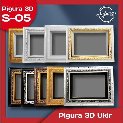 Jual BINGKAI FRAME PIGURA POP UP 3D SCRAPBOOK MAHAR - GOLD, 20X20X2.5 ...