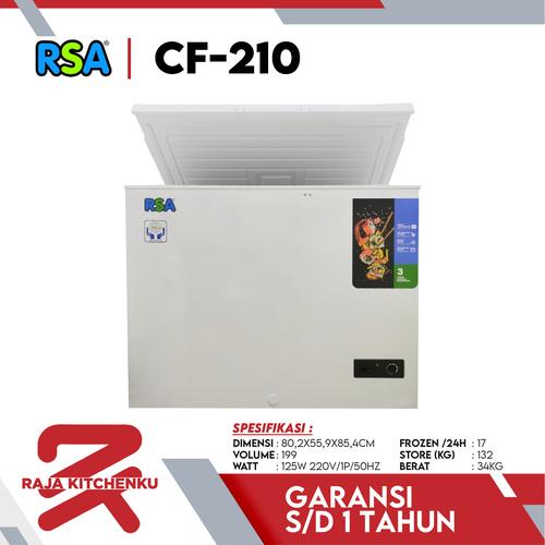 Jual RSA CHEST FREEZER CF-210 / CF 210/ CF210 Garansi resmi - Jakarta ...