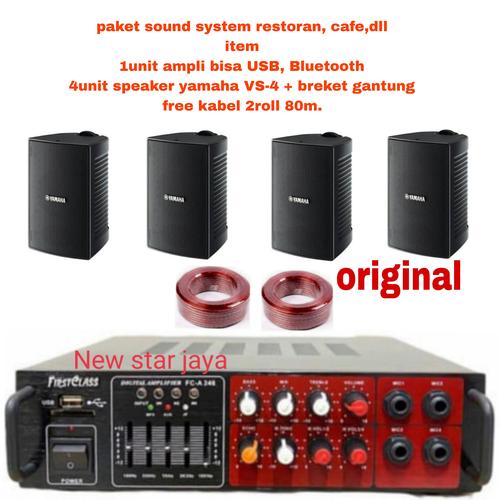 Jual paket sound system restoran,cafe speaker 4unit Yamaha - Jakarta ...