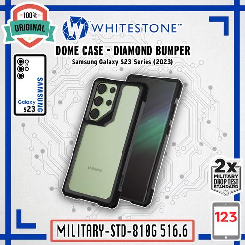 Jual Case Samsung Galaxy S23 Ultra WhiteStone Dome Diamond Bumper Fit ...