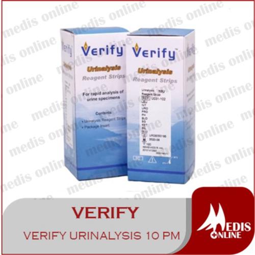 Jual VERIFY Urine Strip 10 parameter 100 strip Verify urinalysis test ...