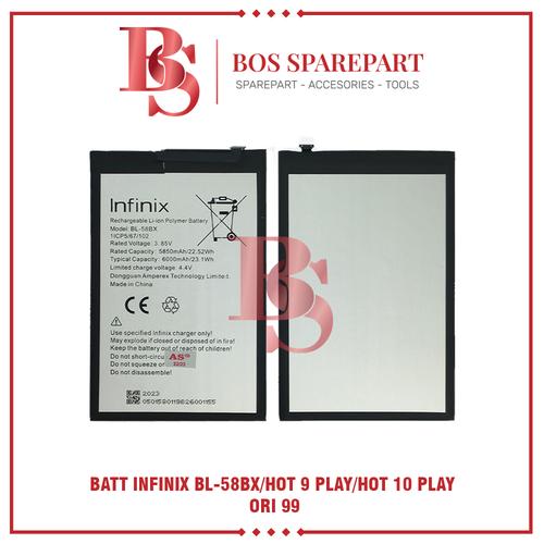 Jual BATERAI INFINIX BL-58BX / HOT 9 PLAY / HOT 10 PLAY ORI 99 ...