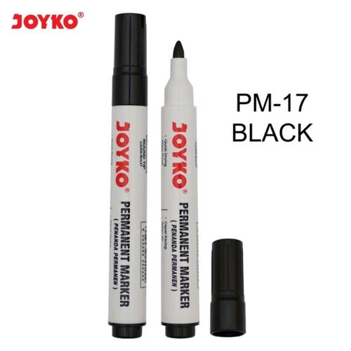 Jual Spidol Permanent Marker Hitam JOYKO PM-17 berkualitas - Kota ...