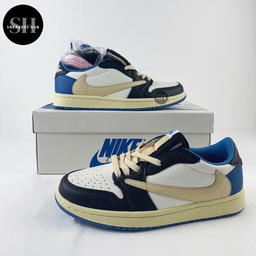 Promo Air Jordan 1 Low Fragment Travis Scott Moca Blue BNIB 100% Real ...