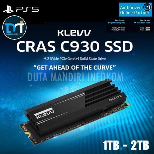 Promo KLEVV CRAS C930 SSD 1TB 2TB 4TB - M.2 2280 NVMe PCie Gen4 x4 ...