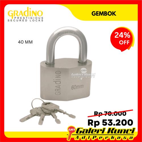 Jual Gembok GRADINO GRD BAJA 960 - 40MM SN Padlock Gembok Pagar - Kota ...