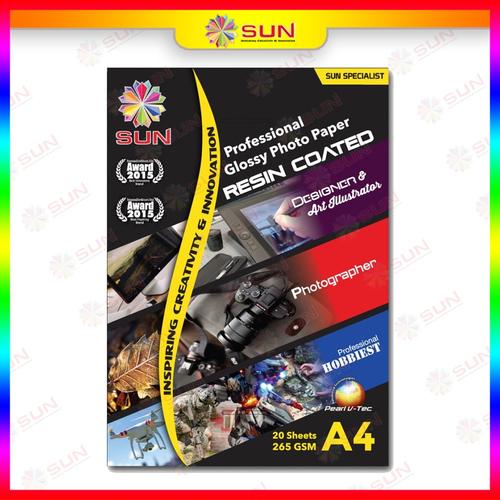 Jual Kertas Foto - SUN Professional Silk / Glossy Photo Paper 265 gsm ...