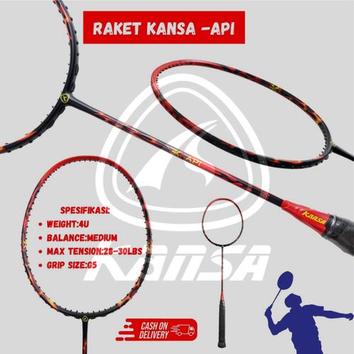 Jual Raket Badminton Kansa Angin/ Api/ Air/ Tanah/ Kayu 30lbs Original ...