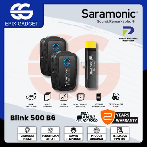 Jual Saramonic Blink 500 B6 Type C Device Dual Microphone Wireless Original - unit - Jakarta ...