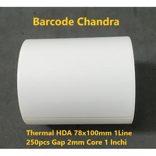Jual Thermal HDA 78x100mm 1Line 250pcs Gap 2mm Core 1 Inchi / Label ...
