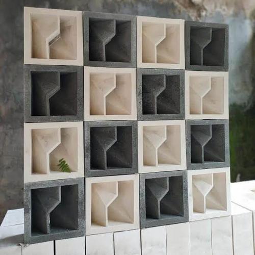 Jual Roster beton, roster lubang angin, roster minimalis (2muka) - Abu ...