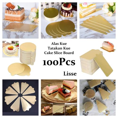 Jual Tatakan Cake Board Slice Cake Alas Kue Mini Kue Segitiga Persegi ...