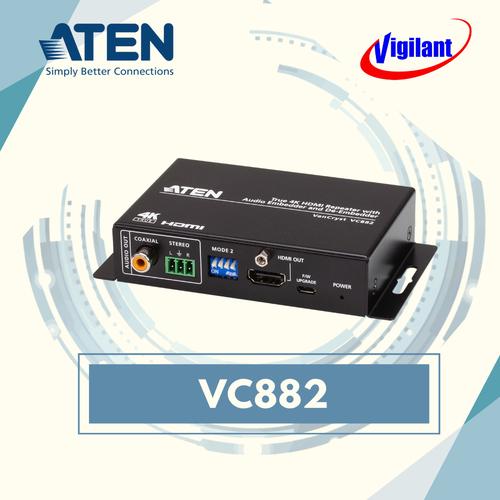 Jual ATEN VC882 True 4K HDMI Repeater with Audio Embedder and De ...