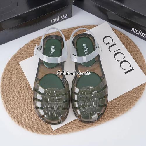 Jual sepatu sandal melissa obsessed Ad army green/sepatu jelly wanita ...