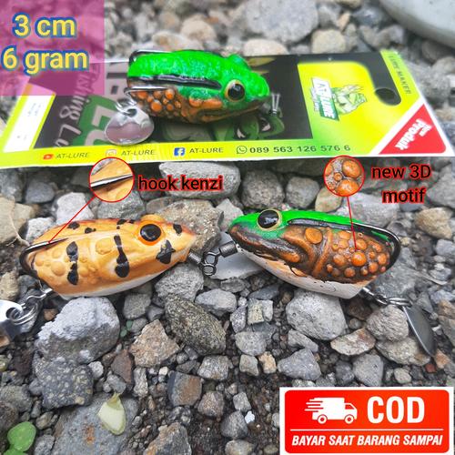 Jual soft frog 3cm 3d terbaru 2021 umpan casting gabus terbaik ...
