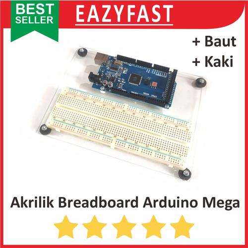 Jual Alas Akrilik Dudukan Arduino Mega Breadboard Praktek Project Board ...
