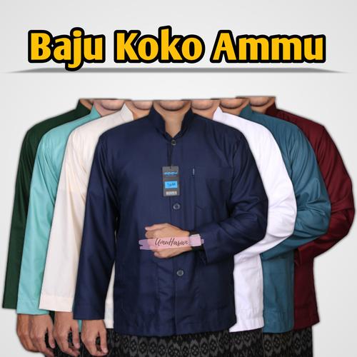 Jual Baju Koko Ammu Collection Baju Koko Muslim Baju Koko Pria Dewasa ...
