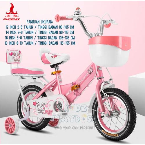 Jual Sepeda Anak Lipat PHOENIX 12, 14, 16 & 18 Inch [READY STOCK ...