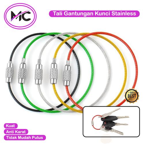 Jual Tali Gantungan Kunci Motor Carabiner Stainless Tali Kunci Gembok ...
