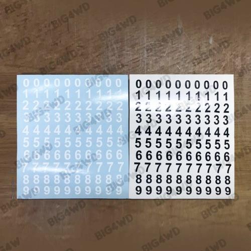 Jual CUTTING STIKER HURUF / ANGKA WARNA HITAM / PUTIH 6MM - Jakarta ...