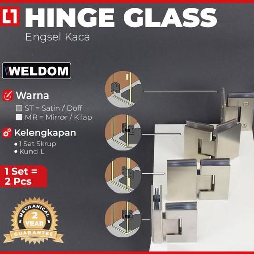 Jual Shower Hinge Glass Door Engsel Pintu Kaca Kamar Mandi Stainless ...
