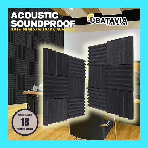 Jual BUSA PEREDAM SUARA RUANGAN ZIG ZAG | ACCOUSTIC WEDGE FOAM - Hitam ...