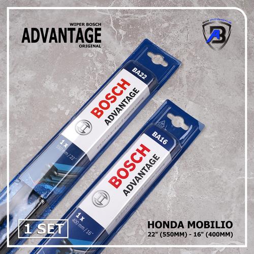 Jual Wiper Blade Mobil Honda Mobilio Bosch Advantage 22" - 16" Original ...