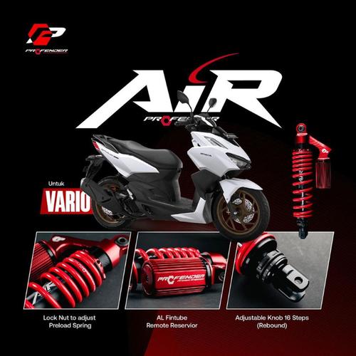 Jual Shockbreaker Profender AIR Series Honda PCX Vario 160 - Hitam ...