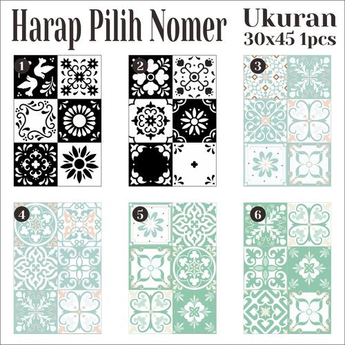 Jual Stiker Tegel Lantai Dan Dinding (30x45cm) Motif 6 - Desain 1 - Kab ...