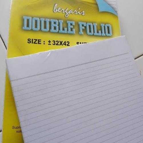 Jual Kertas Double Folio Bergaris VISION isi 100 lembar - Kota Malang ...