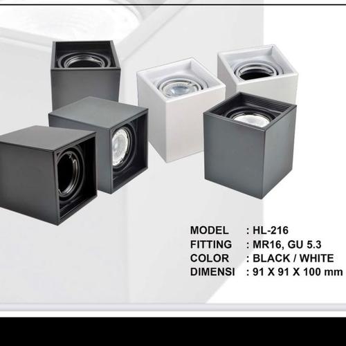 Jual DOWNLIGHT OUTBOW MR16 MR 16 tempel plafon duct gerak adjustable ...