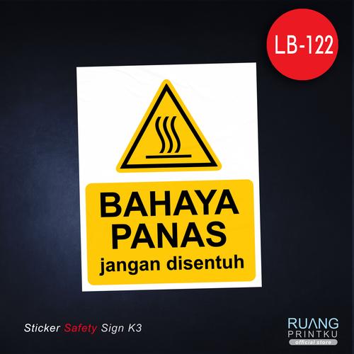Jual Stiker Safety Sign K3 Rambu Bahaya Panas Jangan Disentuh - 30x20cm ...