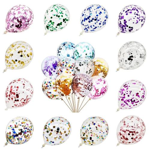 Jual Balon Latex Transparan Isi Confetti Premium Tebal Pack Isi 50pcs ...
