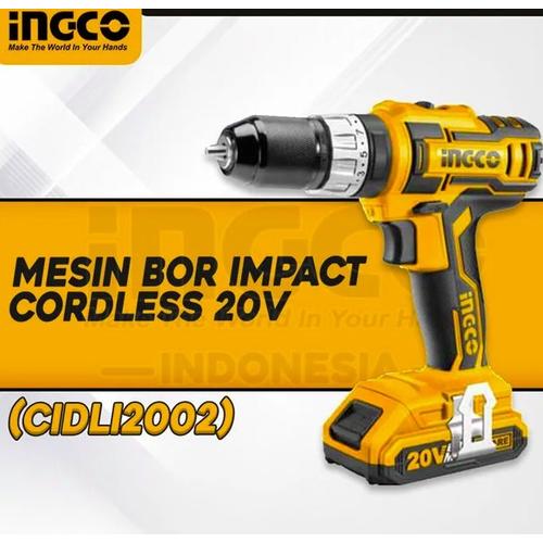 Promo Bor Baterai Impact Murah 10mm INGCO CIDLI2002 Cordless Impact ...