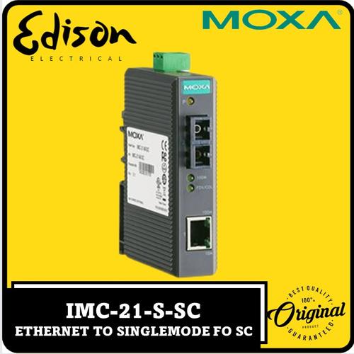 Jual MOXA IMC-21-S-SC Industrial Ethernet to FO Fiber Single Mode Converter - Jakarta Barat ...