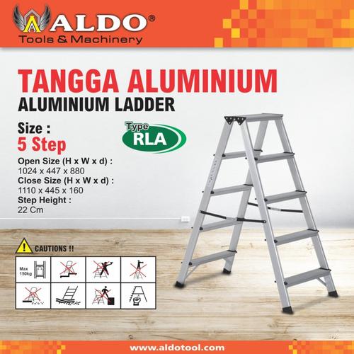 Jual Tangga Aluminium Ladder Multifungsi 5 Step RLA ALDO / Tangga Lipat ...