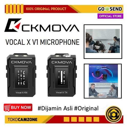 Promo CKMOVA Vocal X V1 Ultra-Compact 2.4GHz Dual Channel Wireless Mic Cicil 0% 3x - Jakarta ...