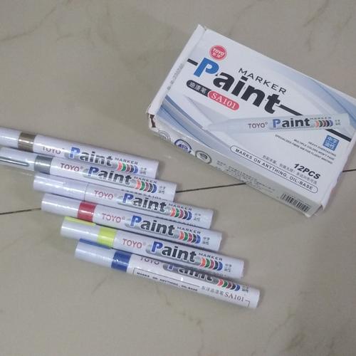 Jual SPIDOL PERMANEN MARKER PERMANEN TOYO PAINT MARKER PEWARNA BAN ...