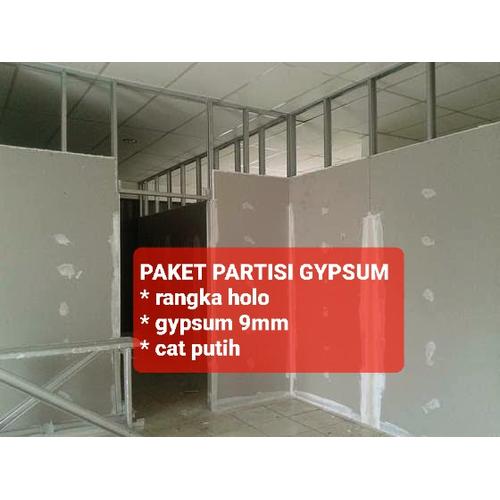 Jual Partisi ruang dinding Gypsum + Cat Putih - 2sisi up101m2 - Kota Depok - depo100 | Tokopedia